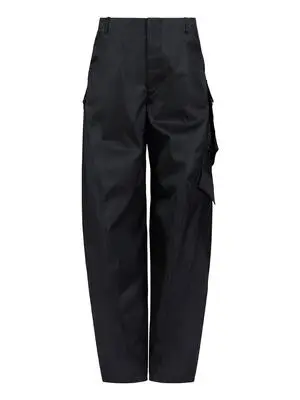 Alaïa Taffeta Cargo Trousers - Black