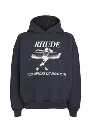 Rhude Set Piece Printed Hoodie - Black
