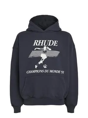 Rhude Rhude Set Piece Printed Hoodie Black