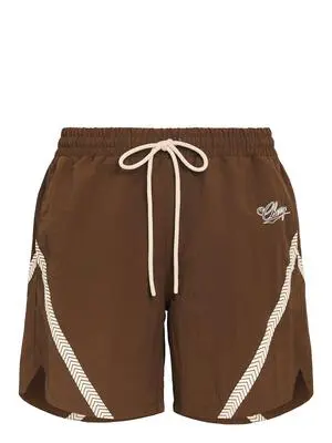 CHERRY LOS ANGELES Logo Running Shorts - Brown