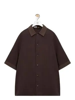 Loewe Short Sleeve Shirt - Dark Brown/brown