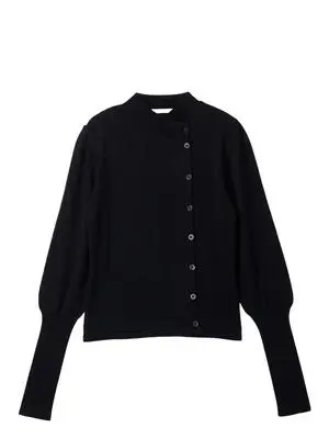 Paloma Wool Asymmetrical Buttoned Cardigan - Black