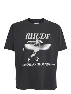 Rhude Cotton Set Piece T-shirt - Black