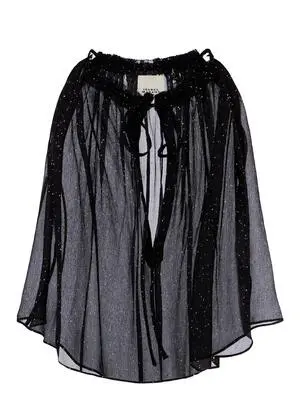 Isabel Marant Étoile Marilou Silk Georgette Top - Black
