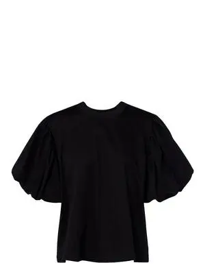 NOIR KEI NINOMIYA Noir Kei Ninomiya Puff Sleeve Cotton Jersey T-Shirt
