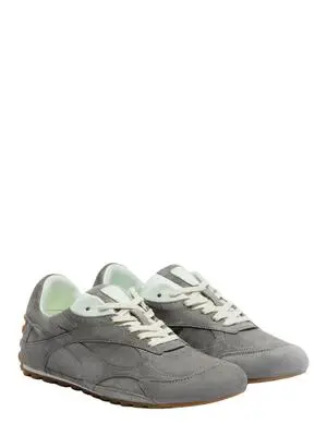 Bottega Veneta Bottega Veneta Orbit Flash Suede Lace-Up Sneakers Grey