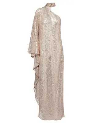 TALLER MARMO Ubud Disco Sequined Lace Gown - Gold