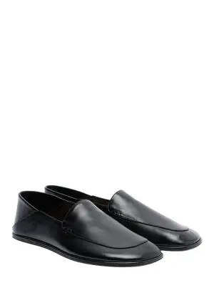 Calvin Klein Vela Leather Loafers - Black