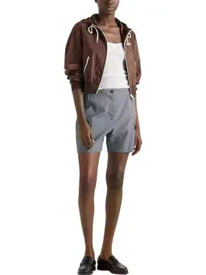 Prada Re-nylon Blouson Jacket - Brown