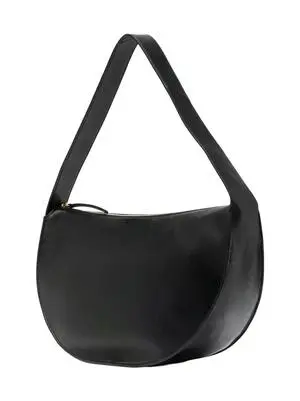 YU MEI Antonia Leather Shoulder Bag - Black