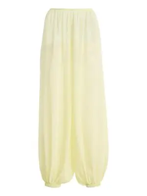 THE FRANKIE SHOP Mio Chiffon Balloon Pants - Yellow
