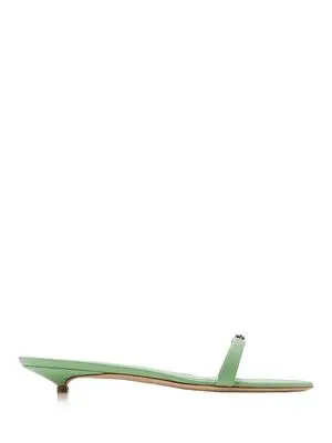LUCASHEVA El Isla Kristine Leather Sandals - Green