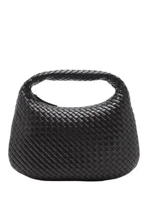 Bottega Veneta Veneta Intrecciato Leather Hobo Bag - Brown