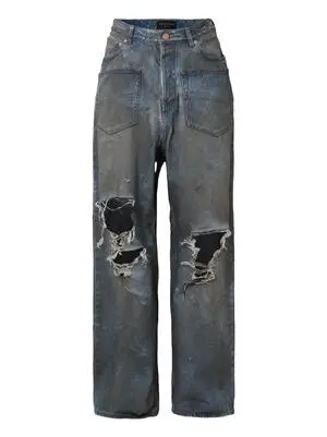 BALENCIAGA Balenciaga Patched Pockets Wide Leg Jeans