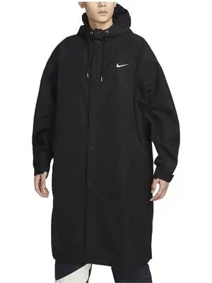 Nike Swoosh Woven Parka Jacket - Black