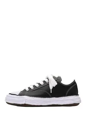 Mihara Yasuhiro Peterson23 Og Sole Leather Low Top Sneakers - Black