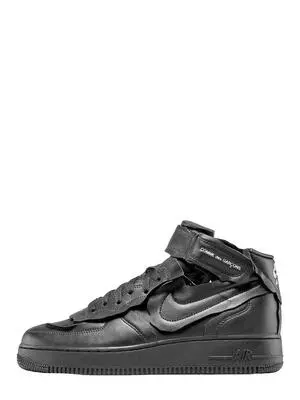 Nike Comme Des Garçons X Force 1 Mid "triple - Black
