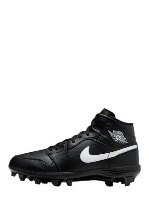 JORDAN Air Jordan 1 Mid Cleats Black/white/black