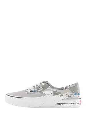 VANS Authentic X Aape Grey Camo Lace Up Sneakers - Grey/multi-color