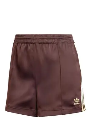 Adidas Adidas 3-Stripes Satin Shorts Shadow Brown