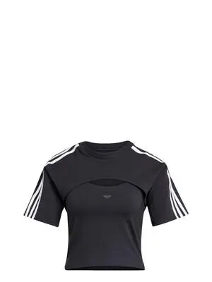 Adidas Two-piece Short-sleeved Top - Black