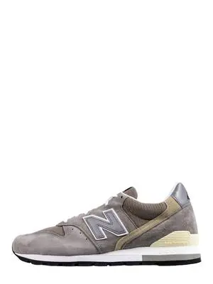 NEW BALANCE M996 Pigskin Leather Sneakers - Grey