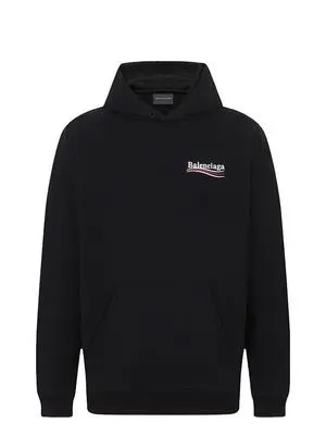 Balenciaga Political Campaign Hoodie - Black