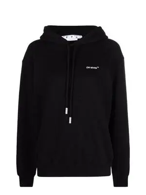 Off-White Diag Regular Hoodie - Black/white