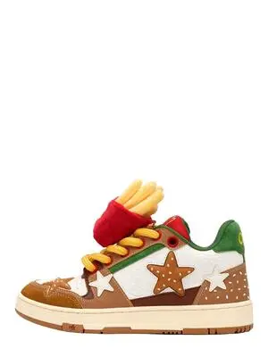 KAALIXTO Skateboarding Low 'burger Club - Brown/tan/green