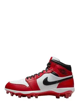 JORDAN 1 Mid Td Cleats - White/black/university Red