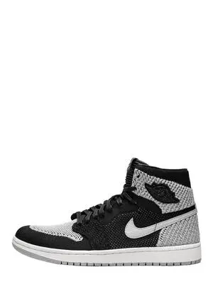 JORDAN 1 Retro High Og Flyknit Sneakers - Black/cool Grey