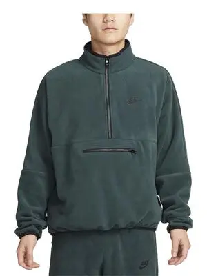 Nike Club Fleece+ Half Zip Fleece Top - Green