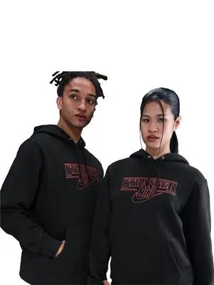 Nike X Stranger Things Fleece Hoodie - Black