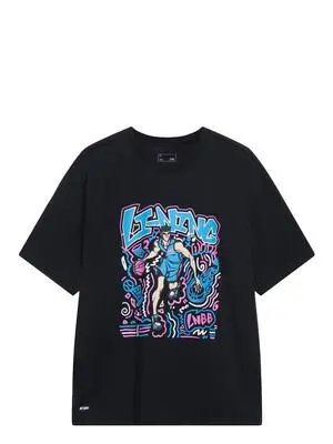 LI-NING Hoops Comics Graphic T-shirt 'black - Black/multi-color