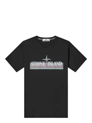 Stone Island Tricromia Print T-shirt - Black