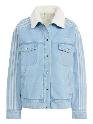 Adidas Denim Jacket With Sherpa Collar - Blue/multi-color