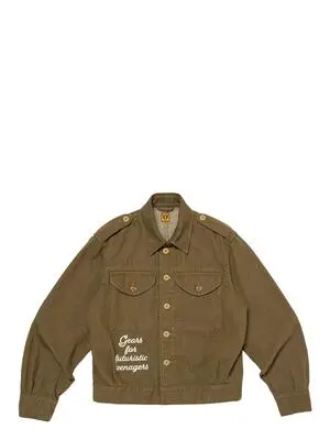 HUMAN MADE Military Denim Jacket - Brown