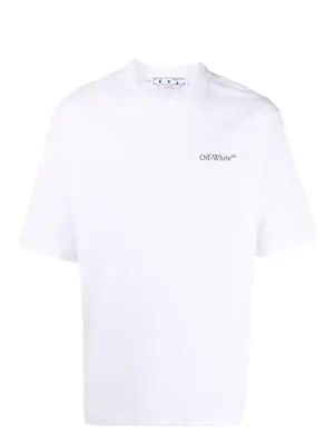 Off-White Ss22 Printing Round Neck Pullover Short Sleeve Ordinary Version White - White/black