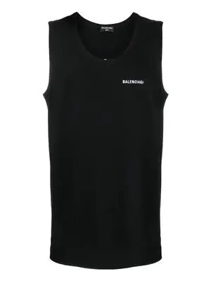 Balenciaga Loose Tank Top - Black