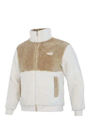 PUMA Colorblock Lamb's Wool Jacket - White
