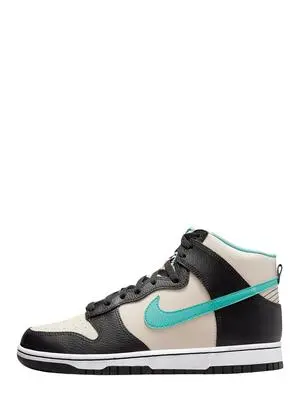 Nike Dunk High Emb "colorful Courts" Sneakers - Black/cream/blue