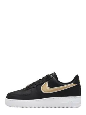 Nike Force 1 '07 Essential Low Top Sneakers - Black/gold