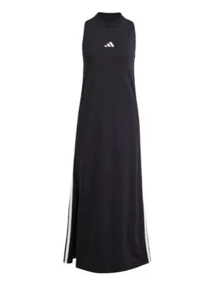 Adidas Essentials 3-stripes Long Racerback Dress - Black
