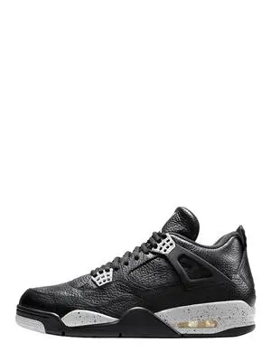 JORDAN Air Jordan 4 Retro LS "Oreo" 2015 High Top Sneakers Black/tech Grey-black