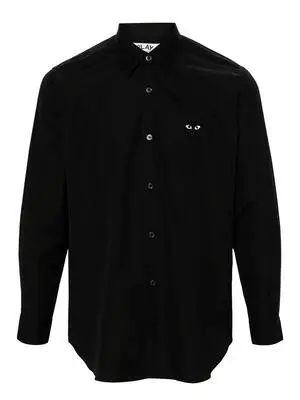 Play Comme Des Garcon Fw25 Shirt Heart - Black