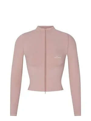 Nike X Skims Ribbed Seamless Zip Up Crop Jacket - Himalayan