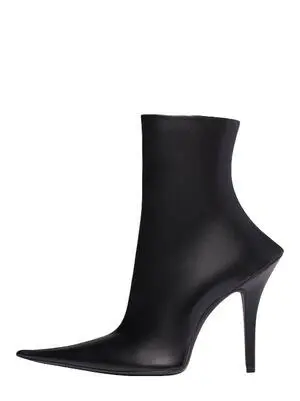 Balenciaga Witch 110mm Pointed Toe Zip-up Booties - Black