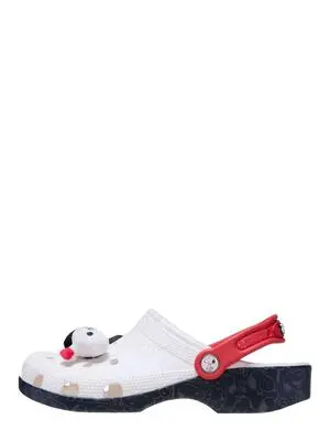 CROCS X Peanuts Snoopy Classic Clog - White/black