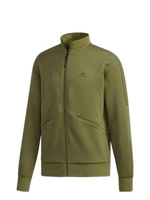 Adidas Wj Tt Swt Series Stand Collar Knit Jacket - Green