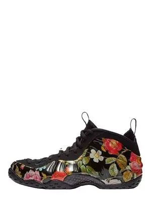 Nike Foamposite One "floral" Mid Top Sneakers - Black/white
